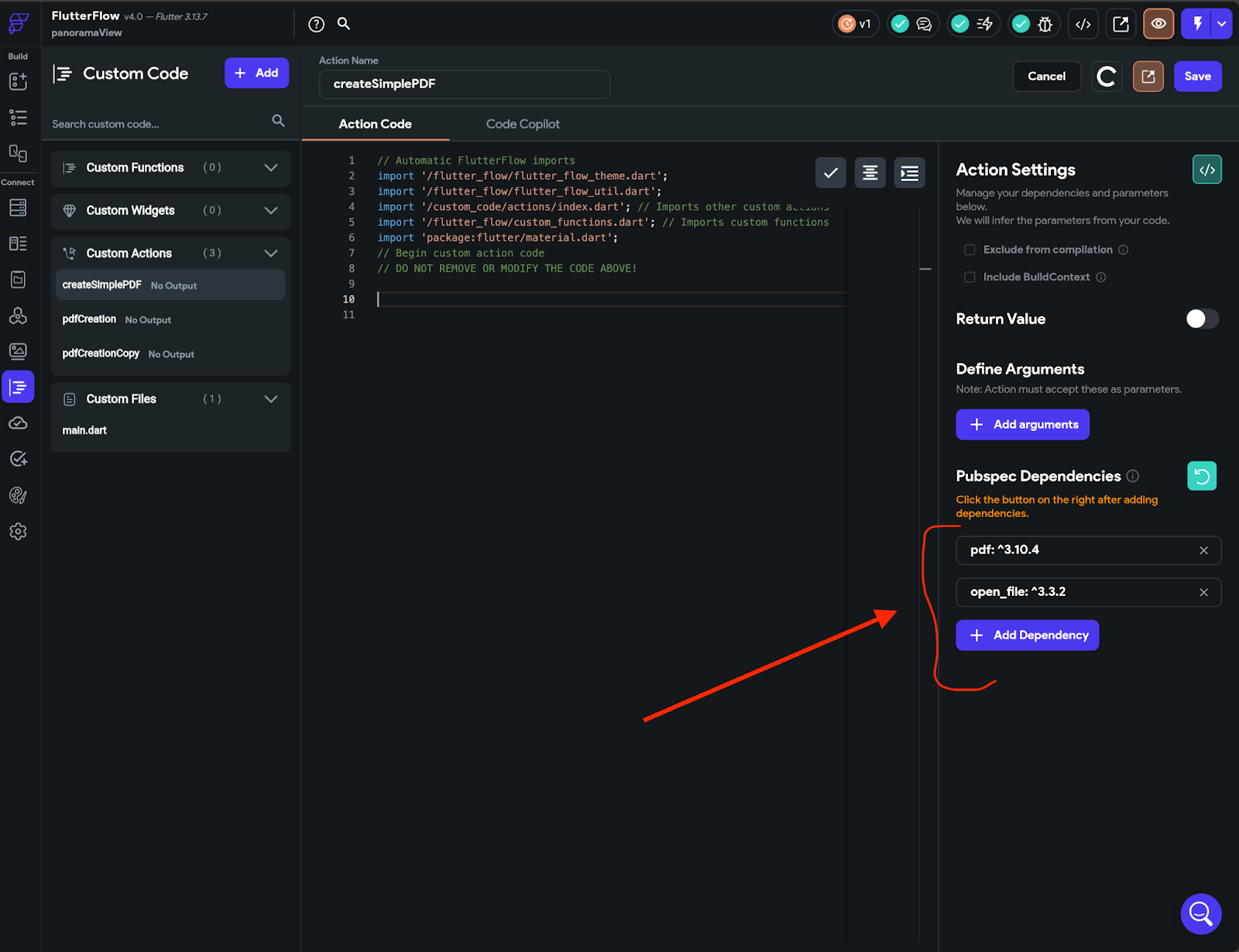 How to make a flutterflow pdf generator app step by step