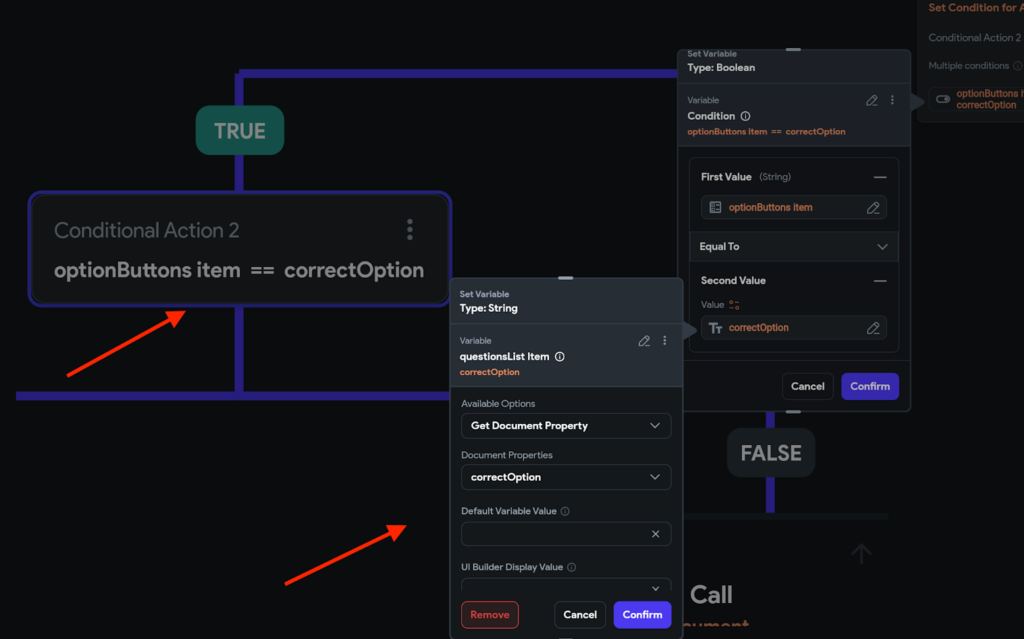 How to make flutterflow quiz app step by step
